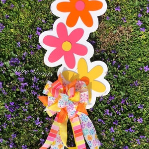 Flower Door Hanger. Multi Layered Spring Door Hanger. Summer Door ...