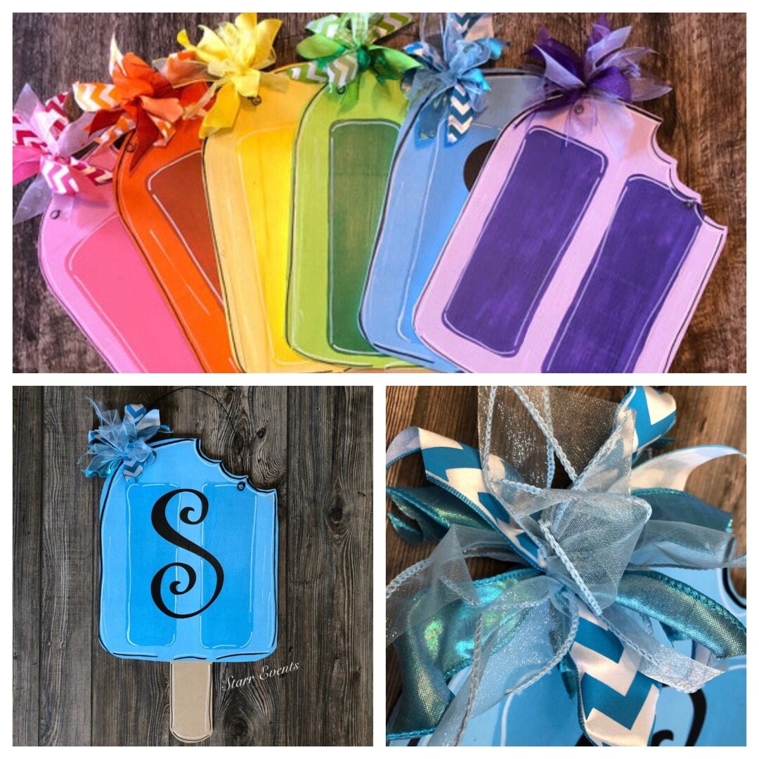 Popsicle Door Hanger. Summer Door Hangers. Personalized Door Hangers ...