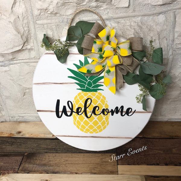 Pineapple Door Decor - Etsy