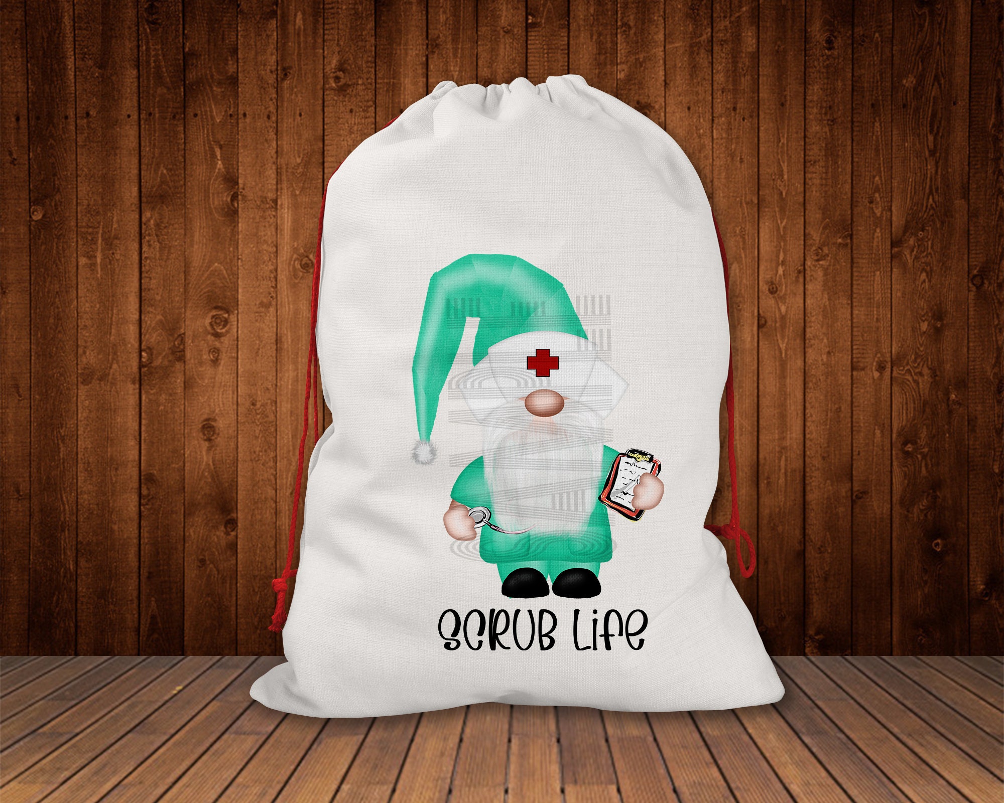 Gnome Guy Nursing Scrub Life Bag DESIGN ONLY SUBLIMATION | Etsy