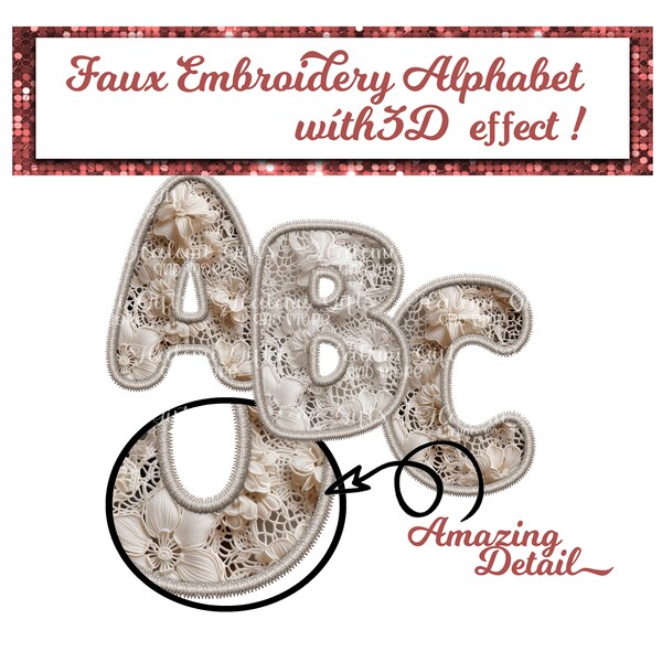 Faux Embroidery - Etsy