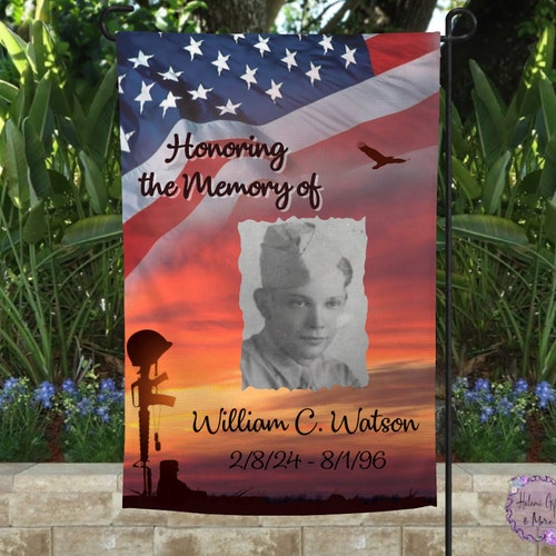 I Will Hold Your Memory Memorial Garden Flag Custom for Photo - Etsy