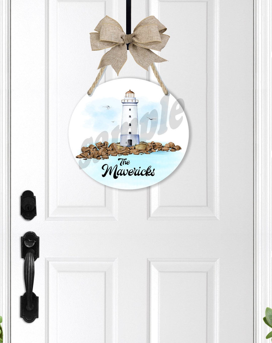 Lighthouse Sign to Personalize Design Template SUBLIMATION DIGITAL ...
