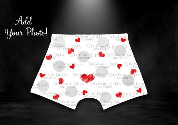 Hearts PHOTO Mens Funny Boxers Digital Download DESIGN ONLY - Etsy