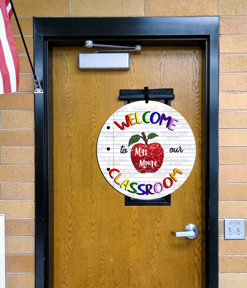 Teacher Welcome to Our Classroom Round DESIGN ONLY Sublimation PNG - Etsy