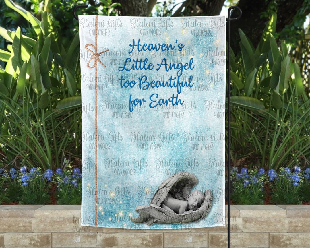 Memorial Flag, Infant Loss in Memory of "too" Beautiful for Earth ...