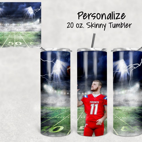 Smokey Football Field 20 Oz. Skinny Straight Tumbler DESIGN - Etsy