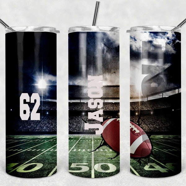 Football Tumbler - Etsy