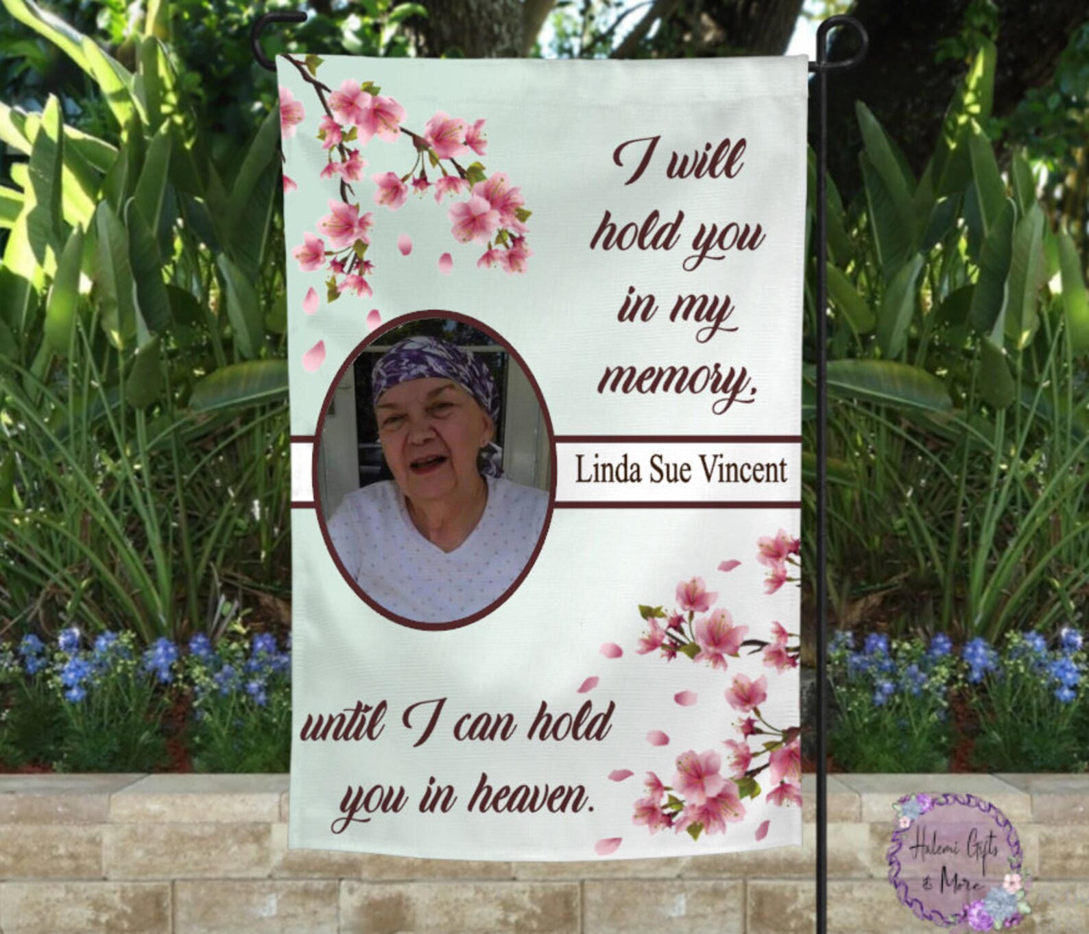 I Will Hold Your Memory Memorial Garden Flag Custom for Photo - Etsy
