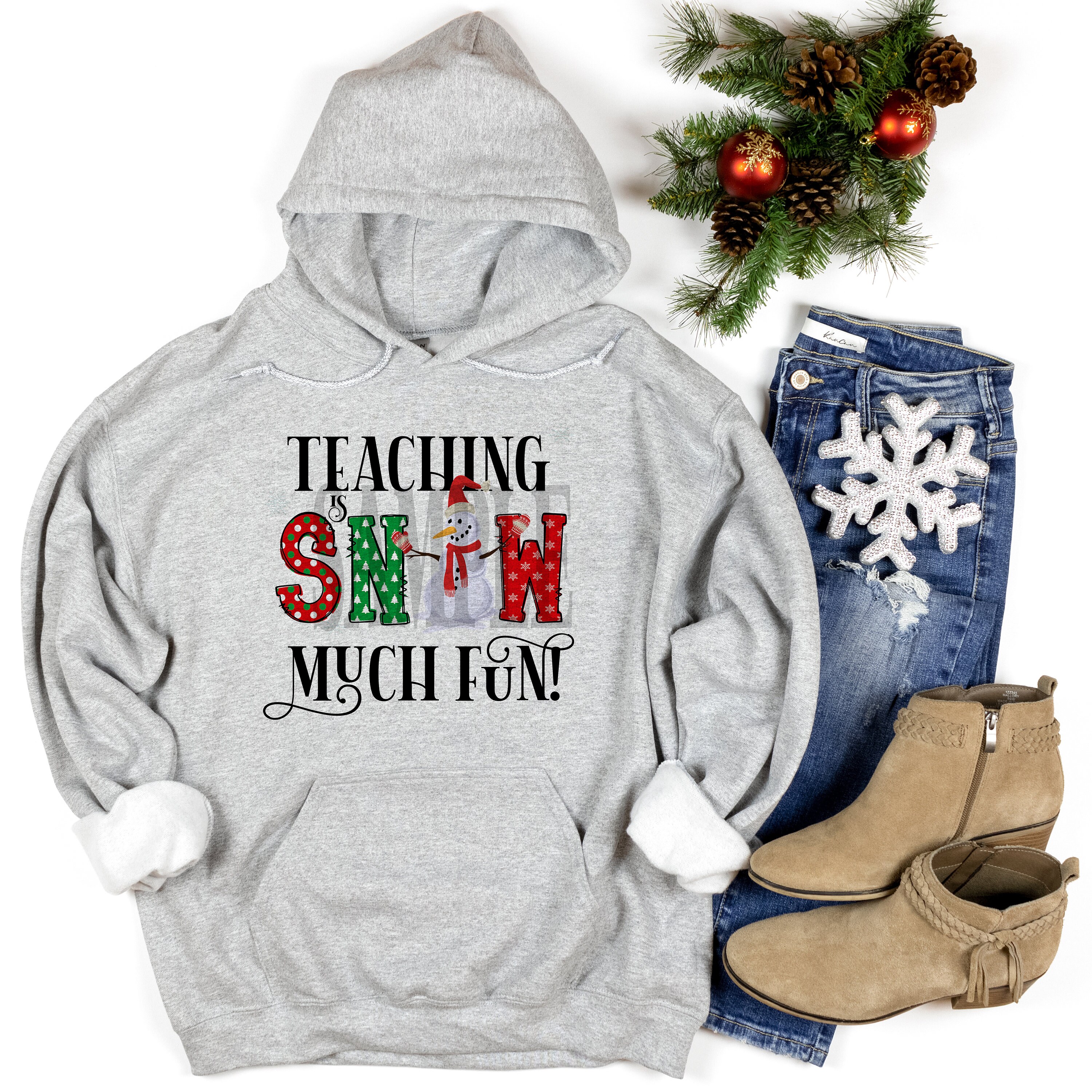 Teaching is Snow Much Fun Snowman DESIGN ONLY SUBLIMATION - Etsy