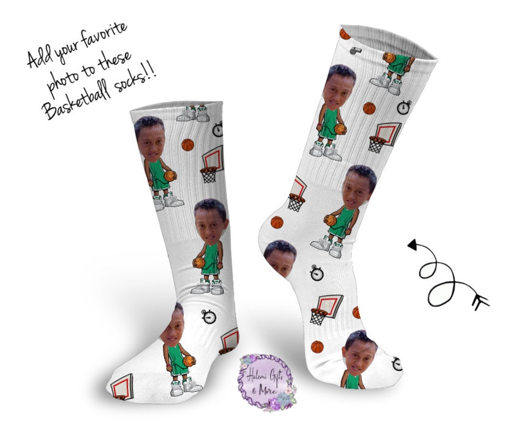 Custom Basketball Photo Socks,digital DOWNLOAD Photo Socks, Funny Socks ...