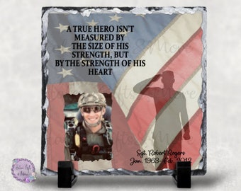 Custom Memorial Photo Slate Template Sublimation Download | Etsy