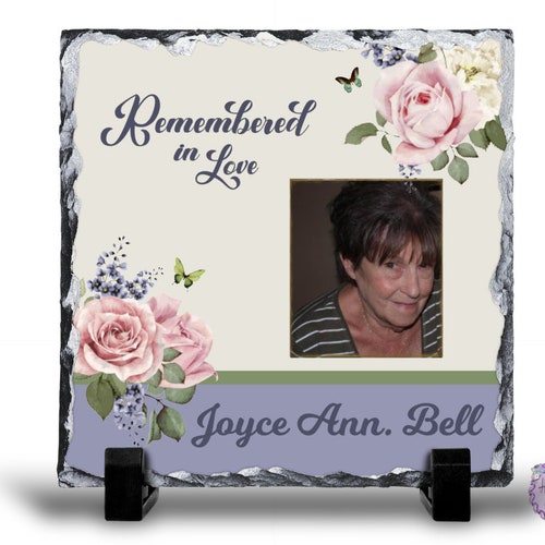 Custom Memorial Photo Slate Template Sublimation Download - Etsy