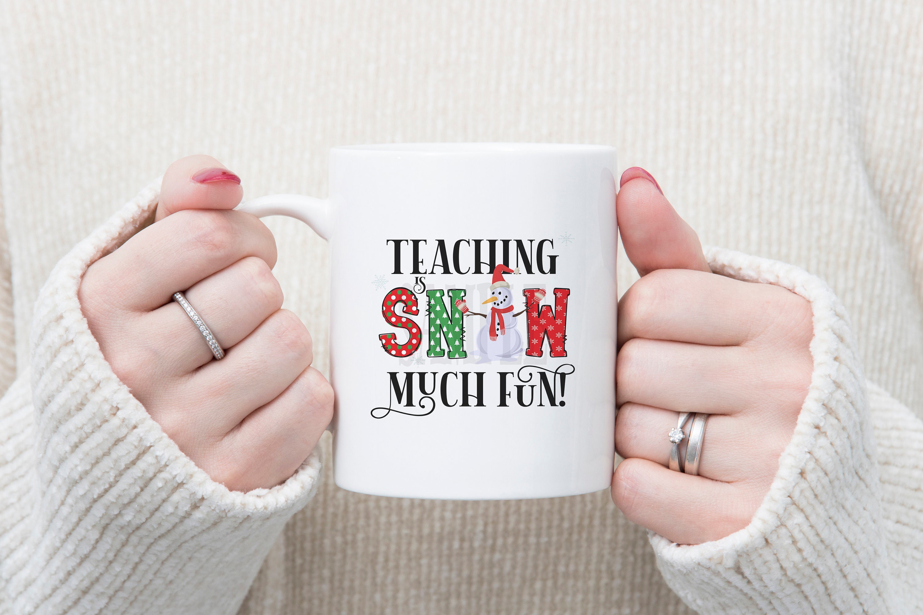 Teaching is Snow Much Fun Snowman DESIGN ONLY SUBLIMATION - Etsy
