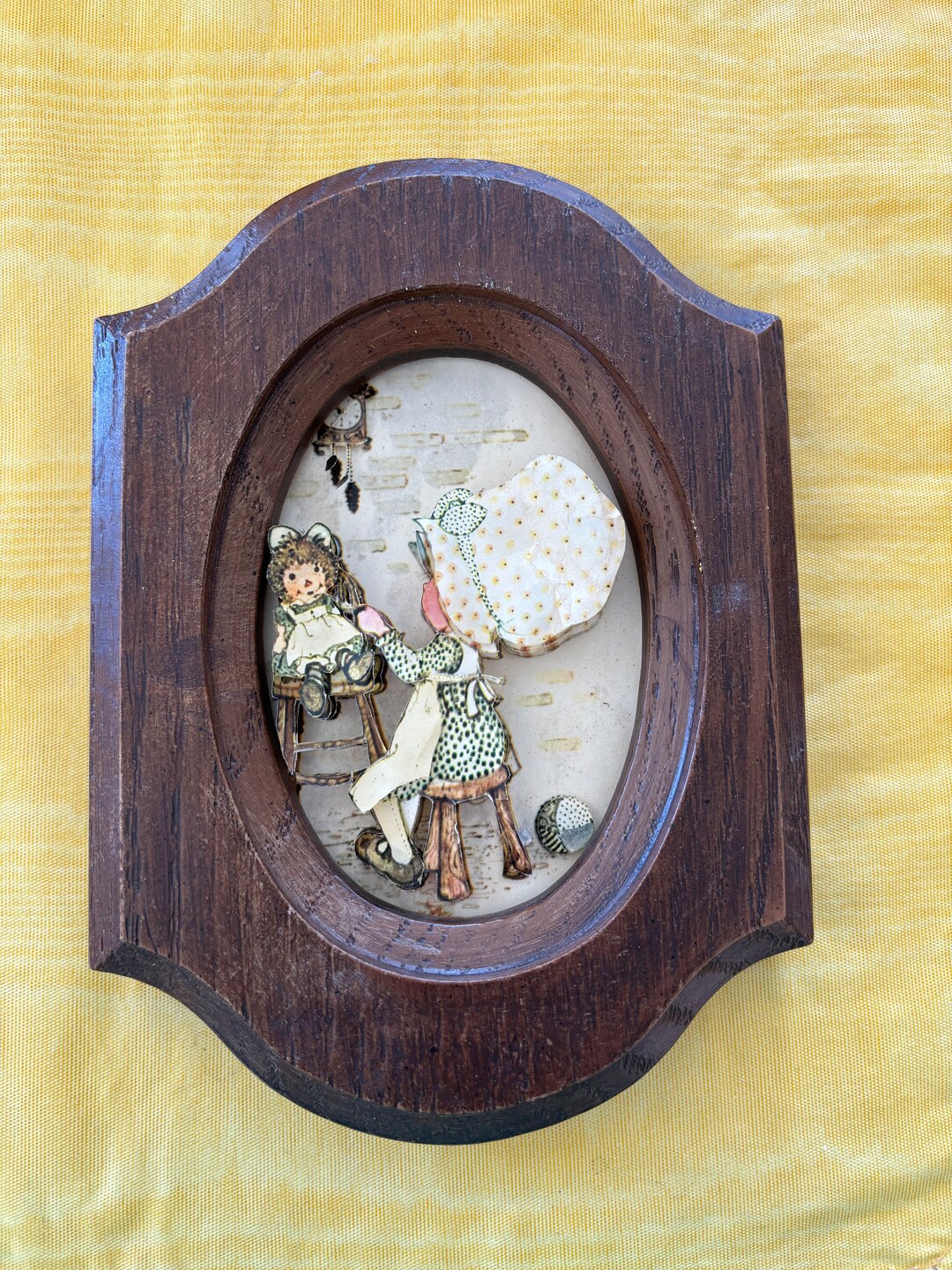 Vintage Holly Hobbie 3D Layered Decoupage Picture - Etsy