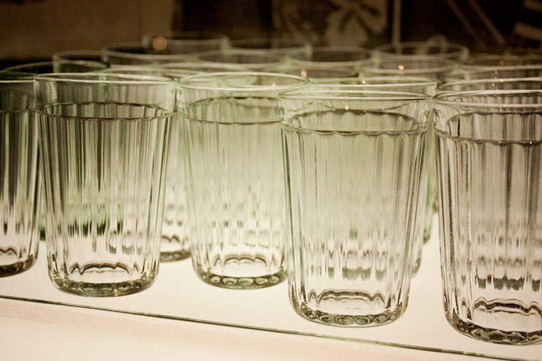 3 Pcs Faceted 150 Ml Stopka Stakan Glass 1970s Granenny Soviet USSR ...