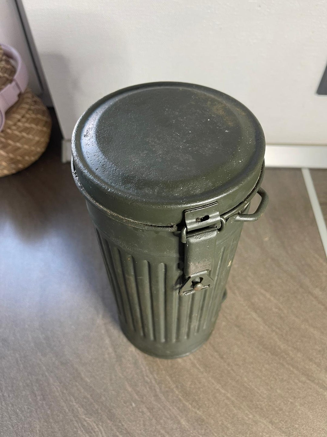 WW2 Gas Mask Container Original, 1942 Afterwar Relic - Etsy
