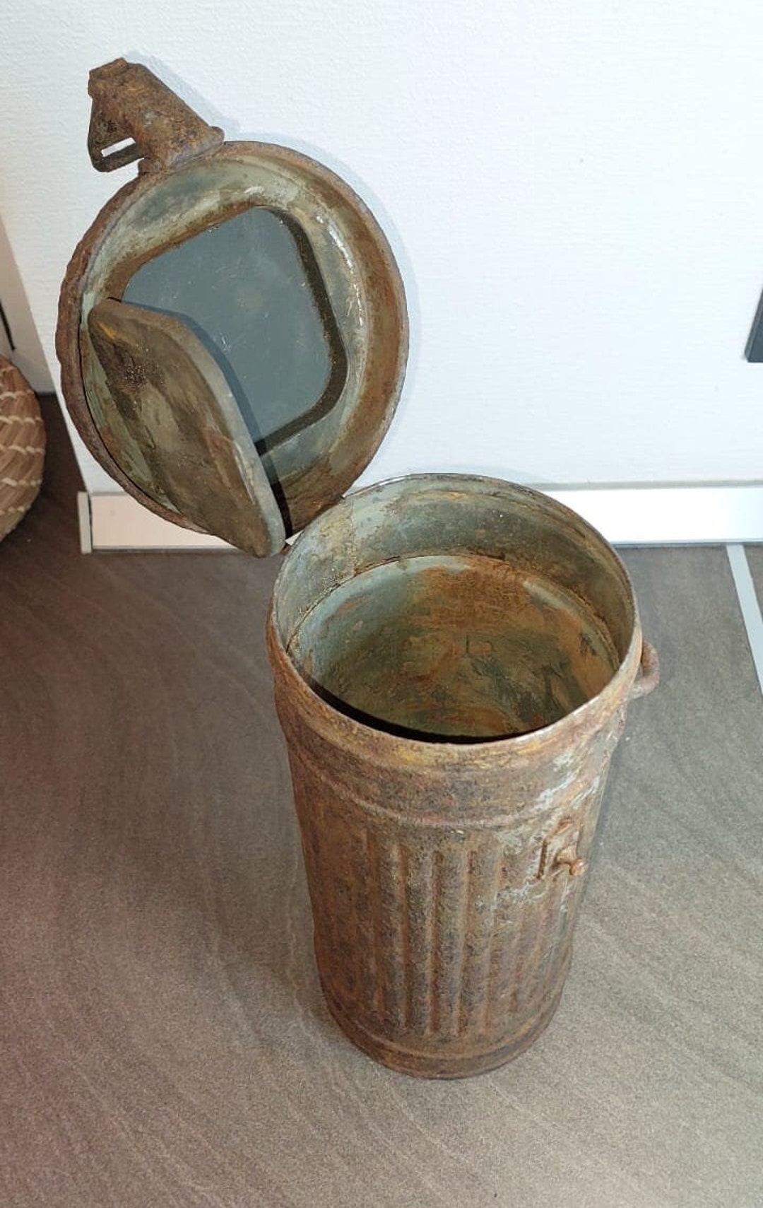 WW2 Gas Mask Container Original, 1940s Afterwar Relic - Etsy