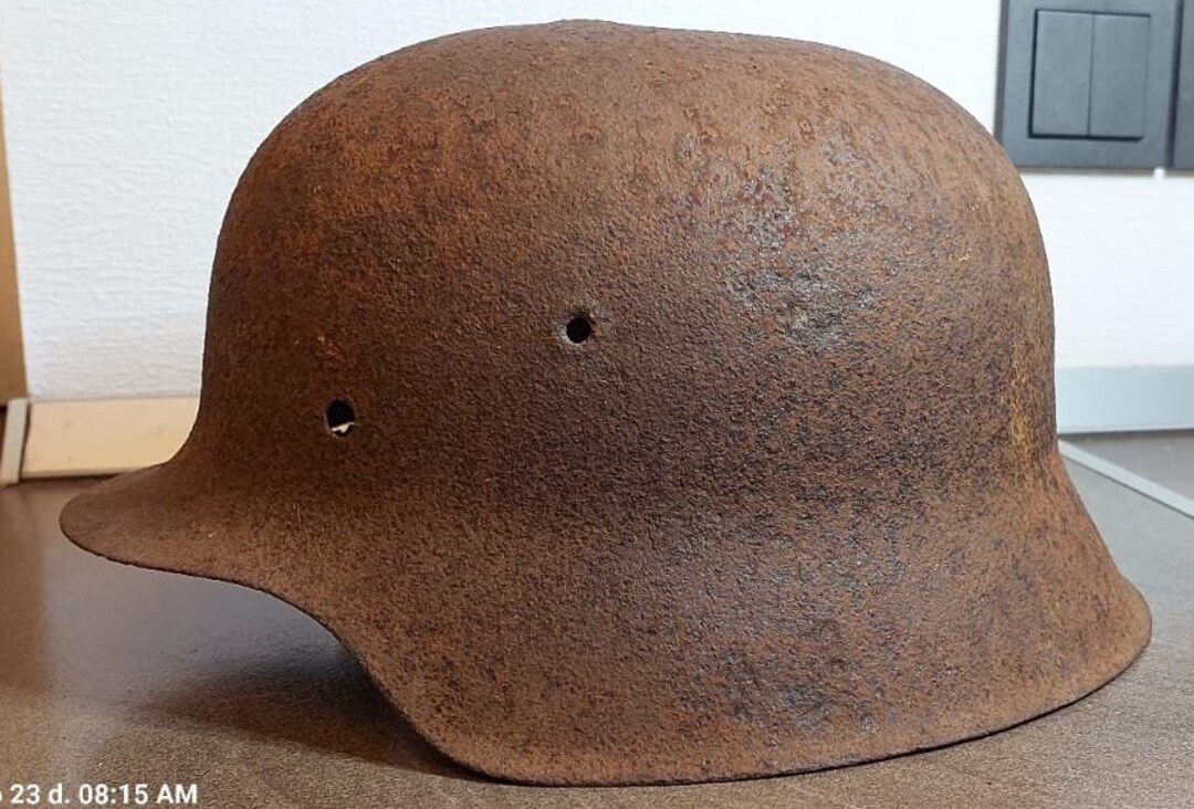 WW2 Helmet Original, 1945 Battlefield Relic - Etsy