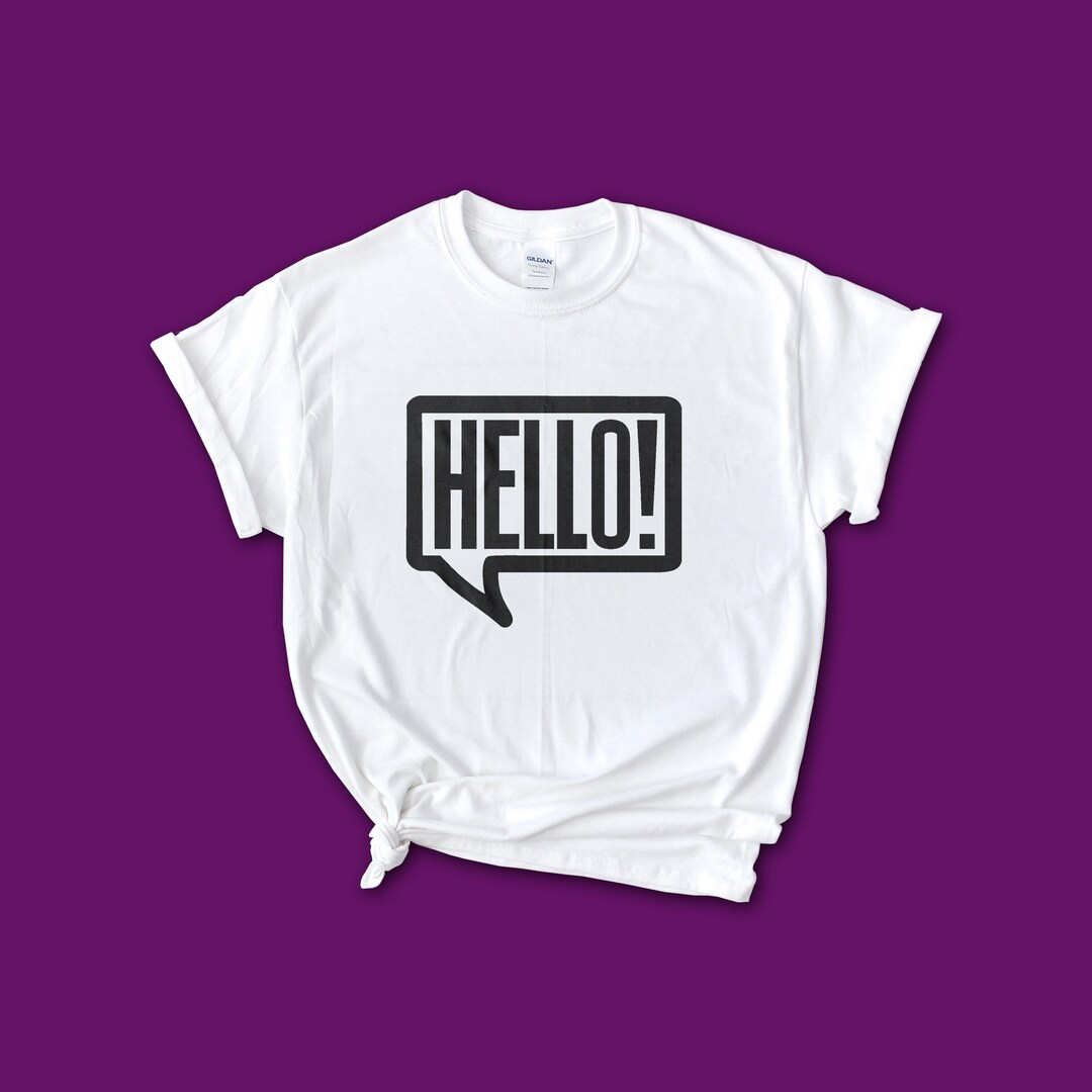 Say Hello, Hello, Hello SVG, Hello PNG, Digital File - Etsy