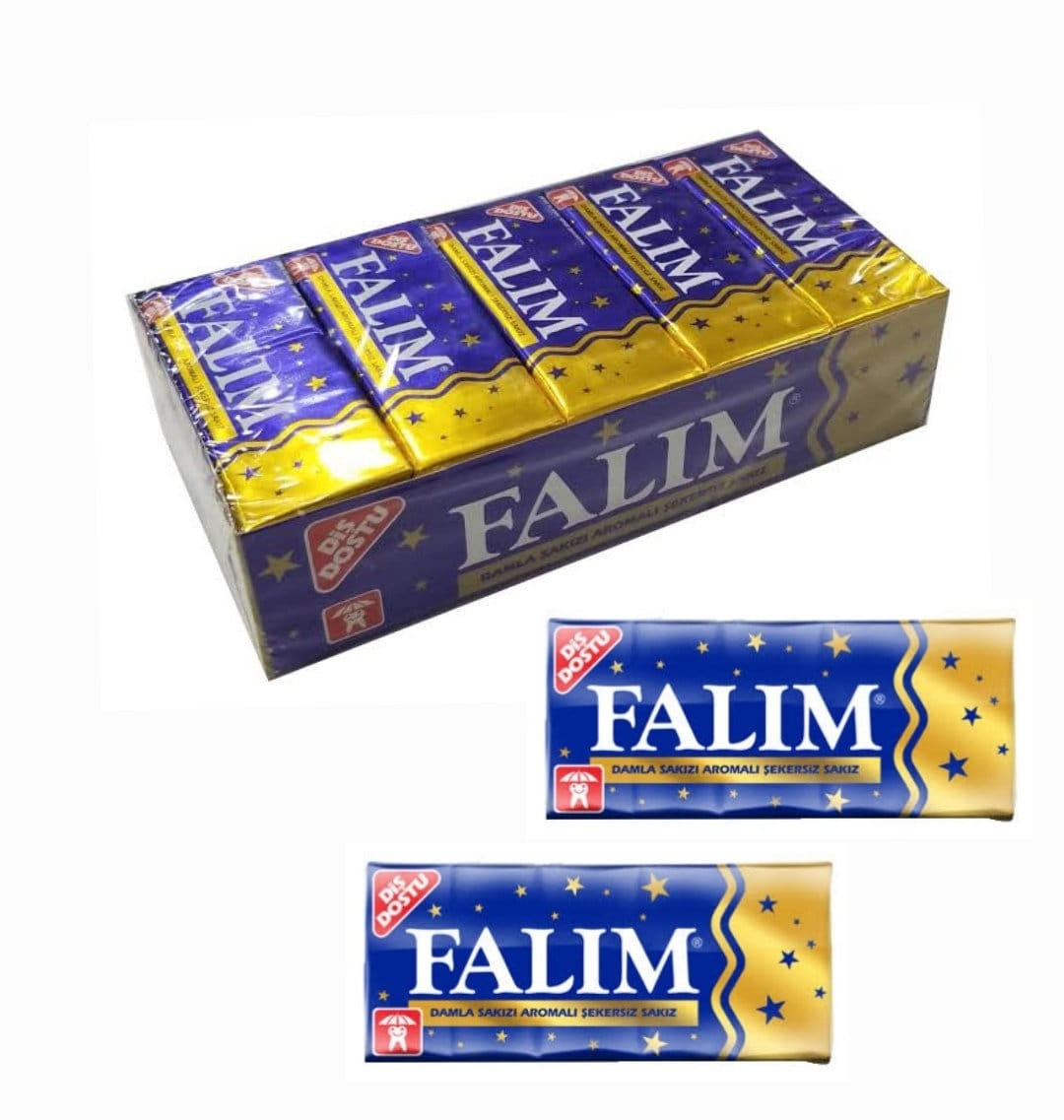 Falim Gum, Original Sugar Free Turkish Chewing Gum Mastic Flavored, 100 ...