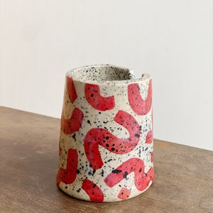 Handmade Colourful Stoneware Mate Cup / Modern Design Yerba Mate Gourd ...