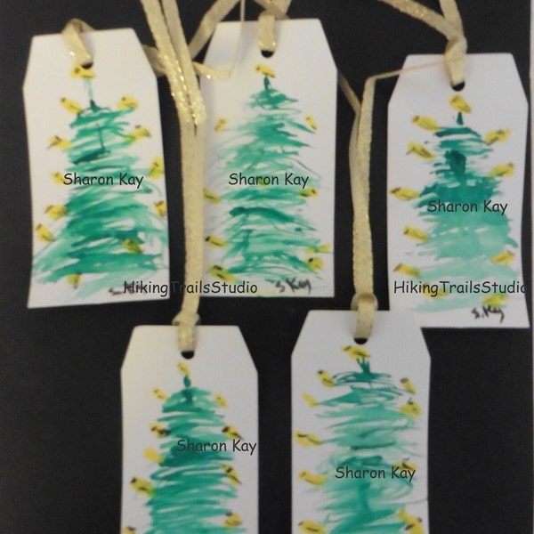Hand Painted Tags - Etsy