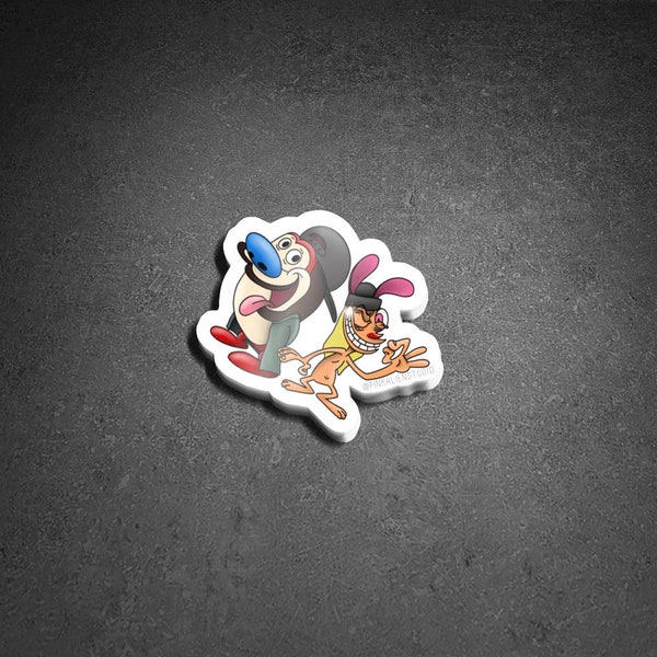 Ren and Stimpy Stickers - Etsy