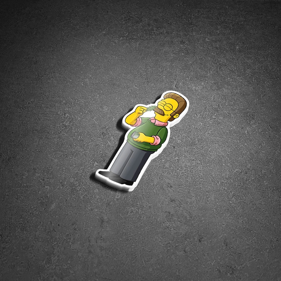 Dank Ned Flanders Vinyl Sticker - Etsy