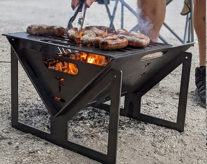 Collapsible Fire Pit Folding Fire Pit Portable Grill Portable Fire Pit ...