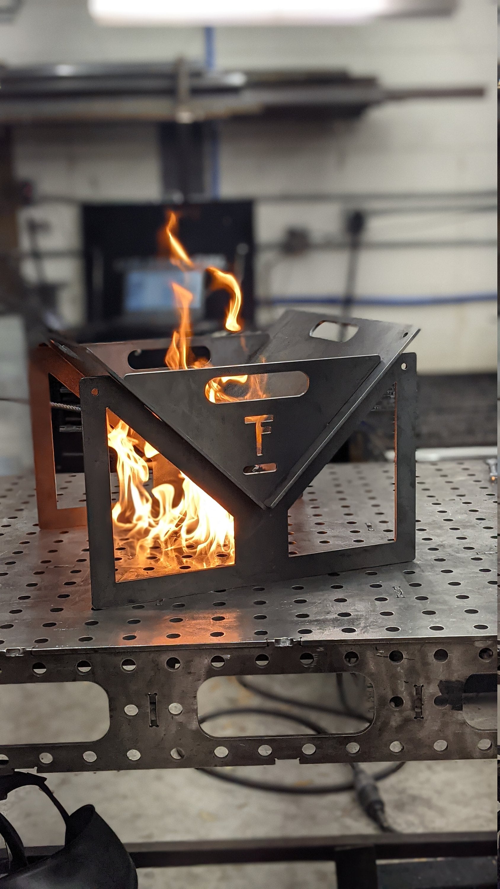 Collapsible Fire Pit Folding Fire Pit Portable Grill | Etsy