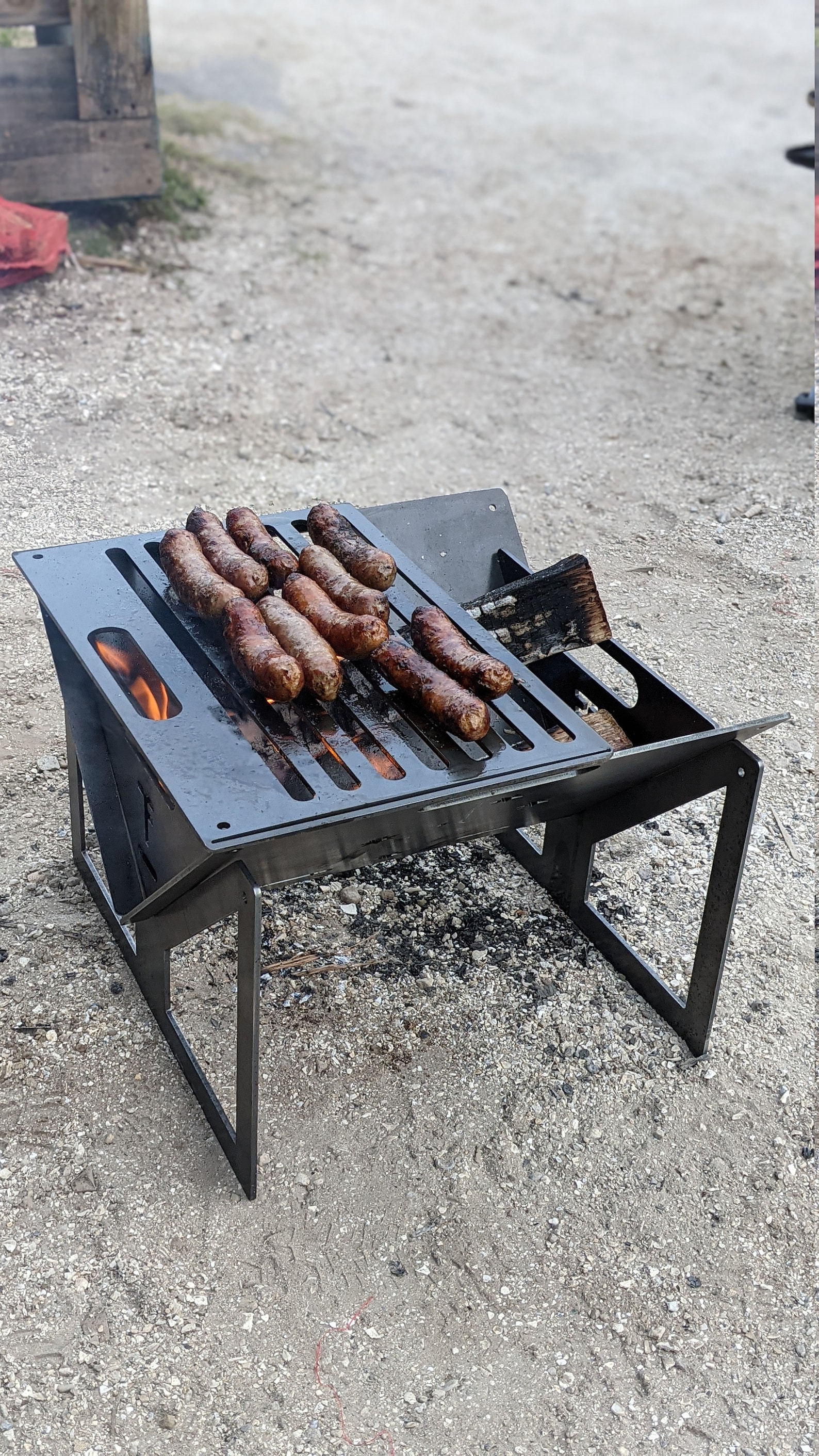 Collapsible Fire Pit Folding Fire Pit Portable Grill | Etsy