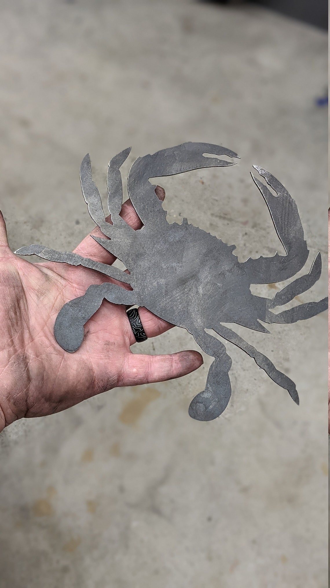 Make A Blue Crab Family Metal Blue Crab Patina Blue Crab | Etsy