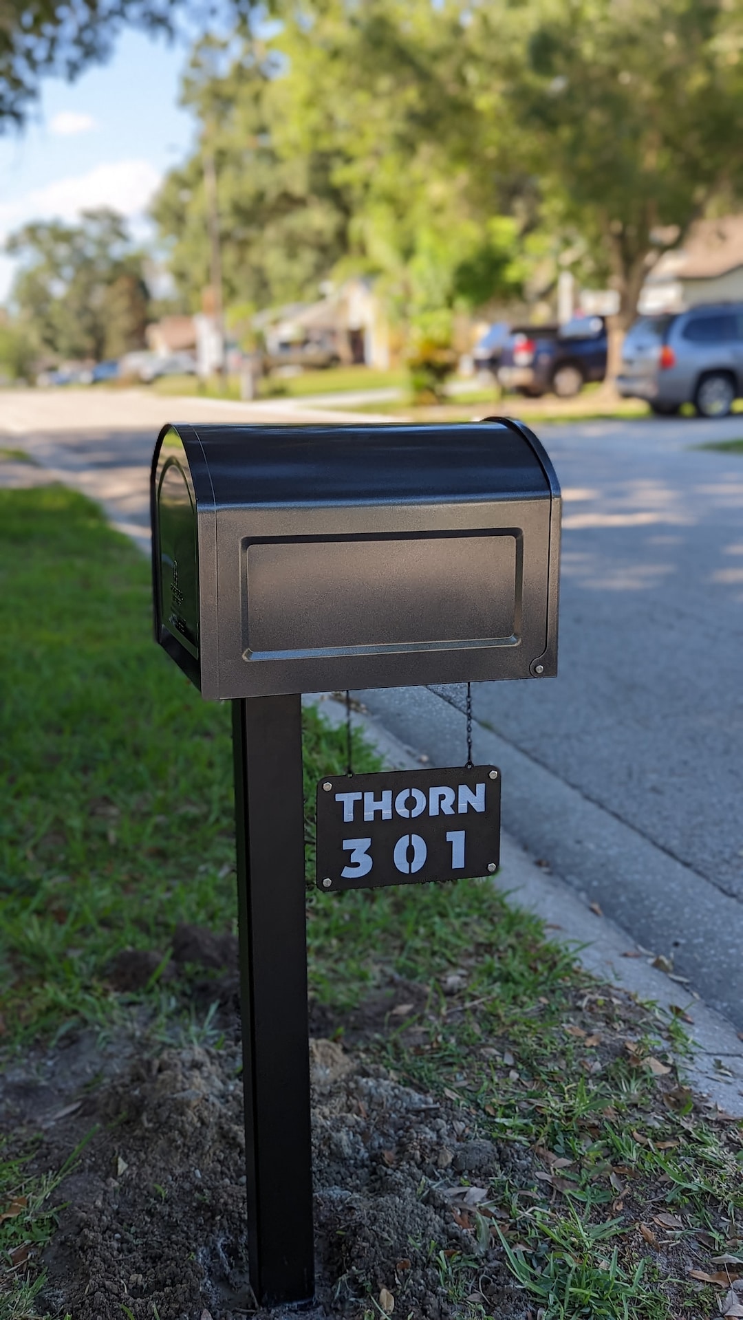 Custom Double Sided Reflective Mailbox Name and Number Plate - Etsy