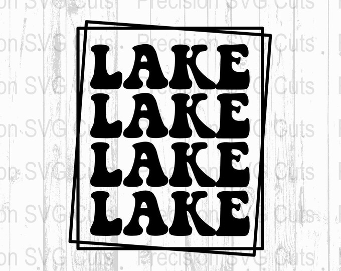 Lake SVG Files, Lake With Flower Svg, Lake Scene Svg, Lake Sublimation ...