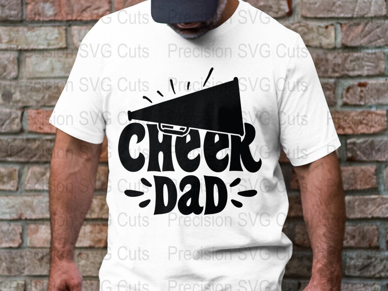 Cheer Dad SVG, Megaphone Design Digital Download, Fathers Day Gift SVG ...
