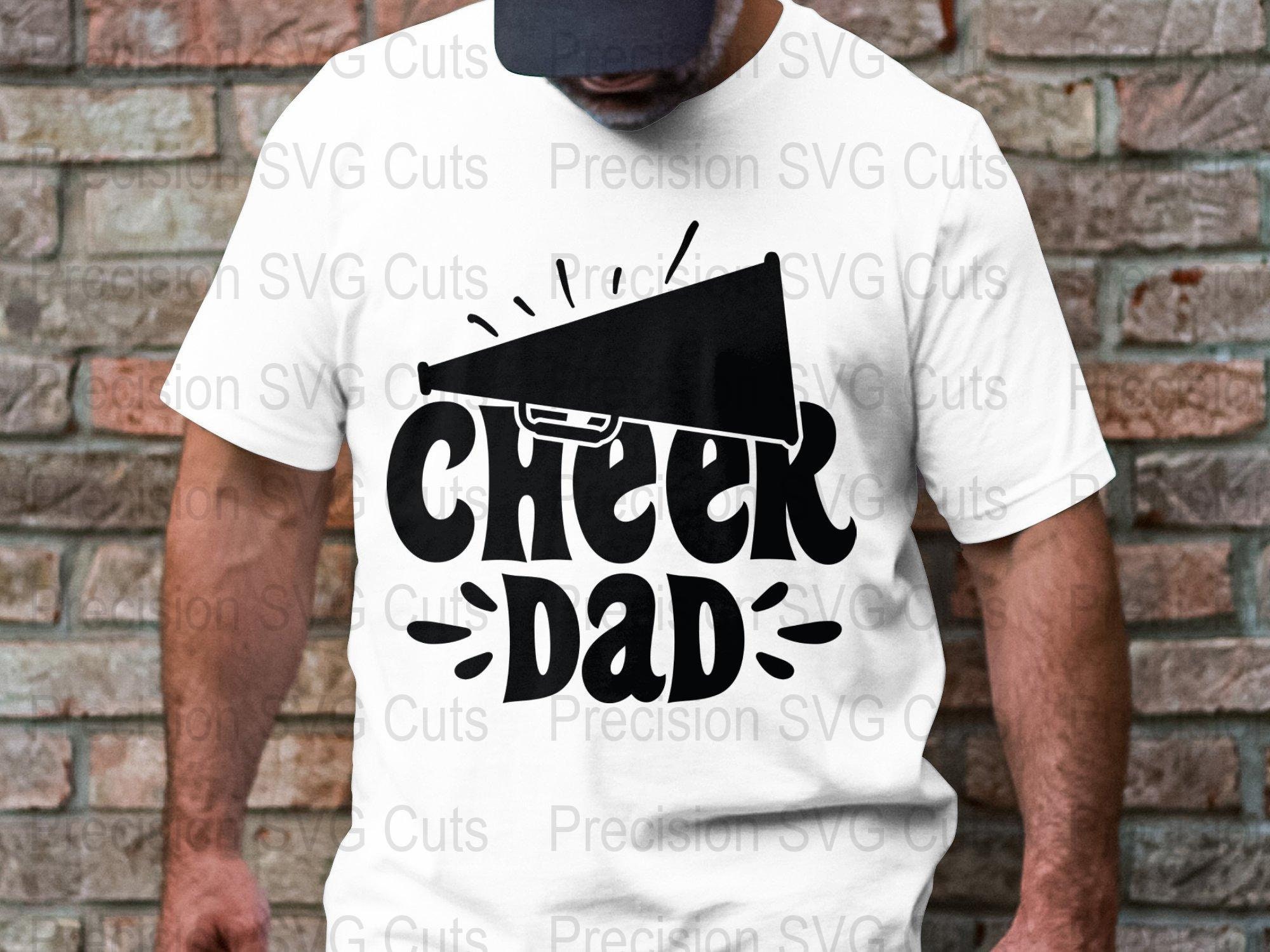 Cheer Dad SVG, Megaphone Design Digital Download, Fathers Day Gift SVG ...