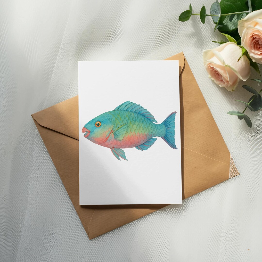 Sea Animals Clipart, Fish PNG, Parrotfish Clip Art, Watercolor Fish ...