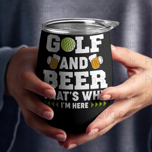 Golf and Beer SVG Design, Sublimation Design File for T-shirts, Mugs ...