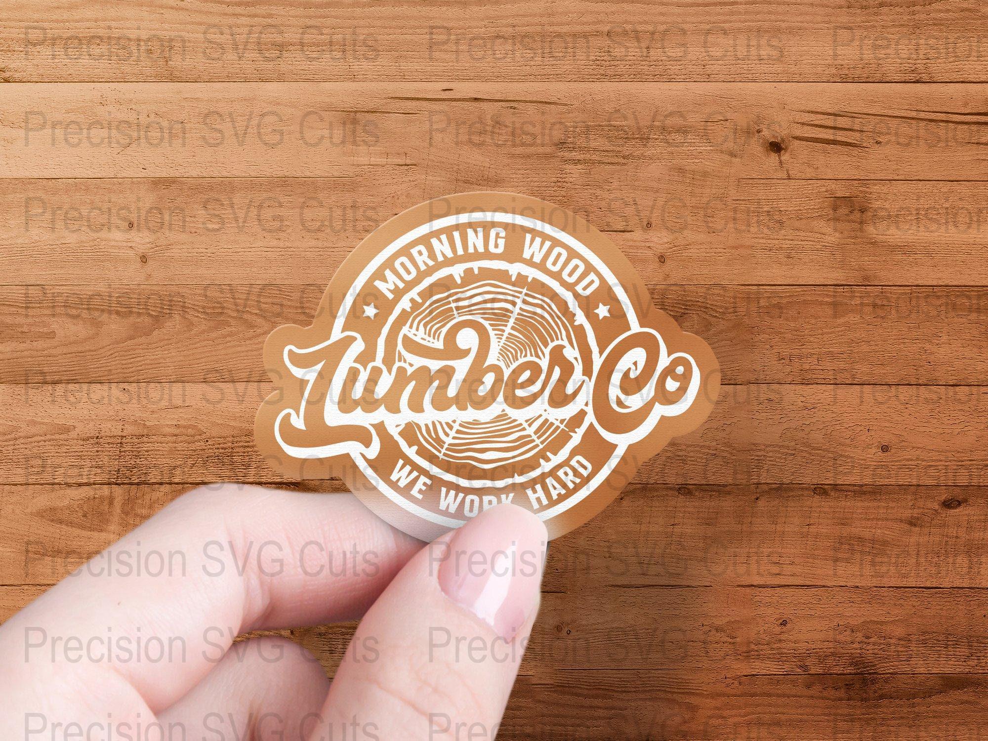 Morning Wood Lumber Co SVG, Vintage Woodworking Logo, Rustic Carpenter ...