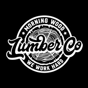 Morning Wood Lumber Co SVG, Vintage Woodworking Logo, Rustic Carpenter ...