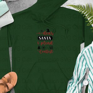 Dear Santa I Plead No Contest SVG, Christmas Clipart, Holiday Digital ...