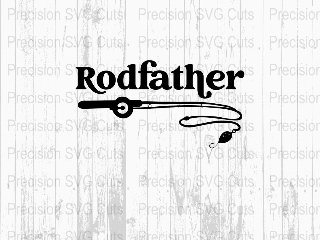 Rodfather Fishing Lover SVG, Funny Fishing Rod Cut File, Fisherman Gift ...