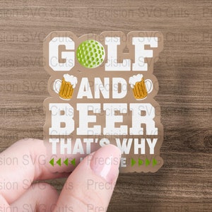 Golf and Beer SVG Design, Sublimation Design File for T-shirts, Mugs ...