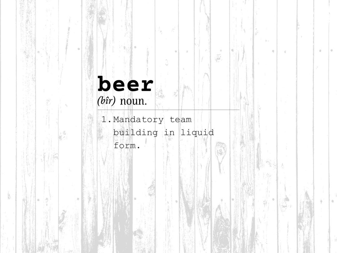 Beer Definition Funny SVG, Workplace Wall Art Printable, Office Wall ...