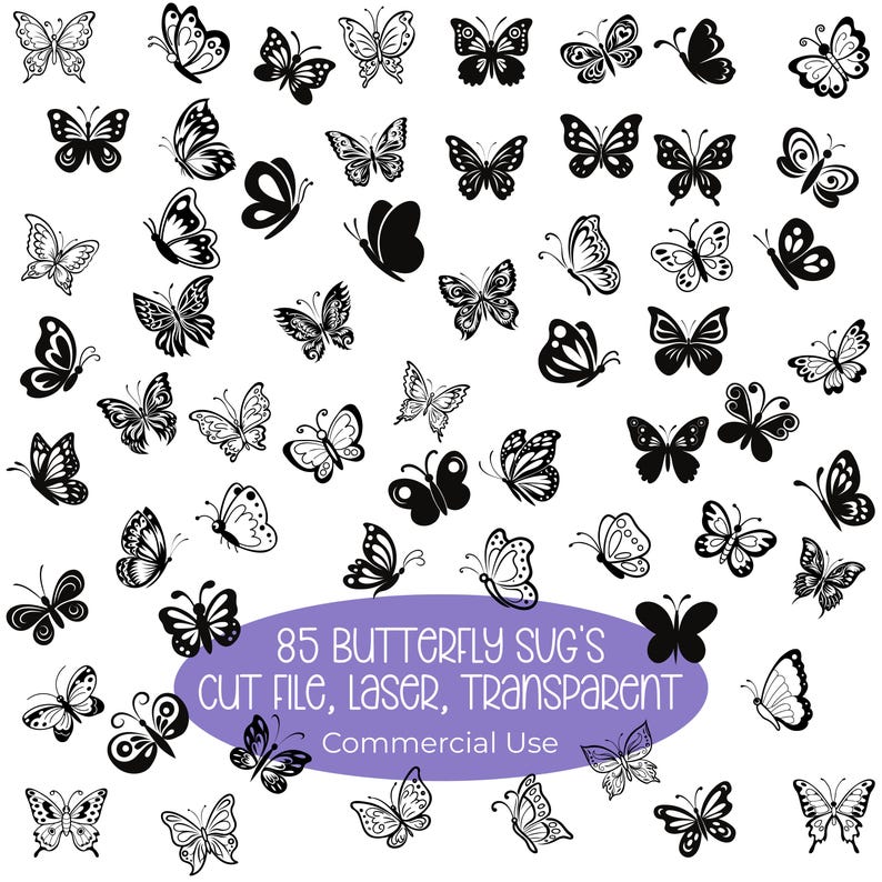 Butterfly SVG Bundle, 85 Butterfly SVG Files, Cut File, Laser, Cricut ...