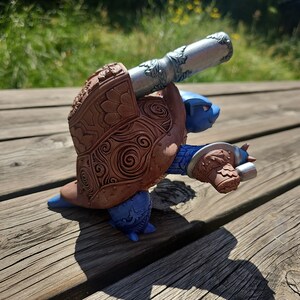 3D Printed, Hand-painted Ornamental Mega Blastoise - Etsy