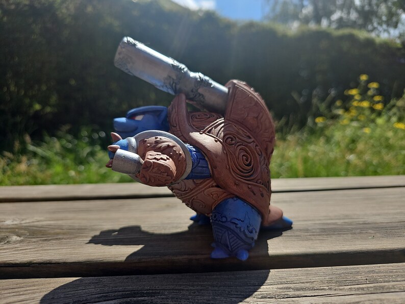 3D Printed, Hand-painted Ornamental Mega Blastoise - Etsy