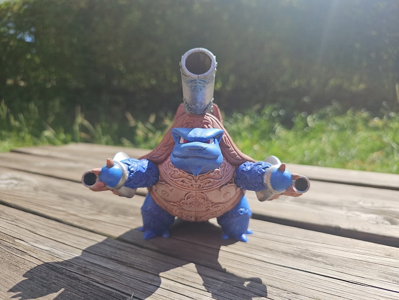 3D Printed, Hand-painted Ornamental Mega Blastoise - Etsy