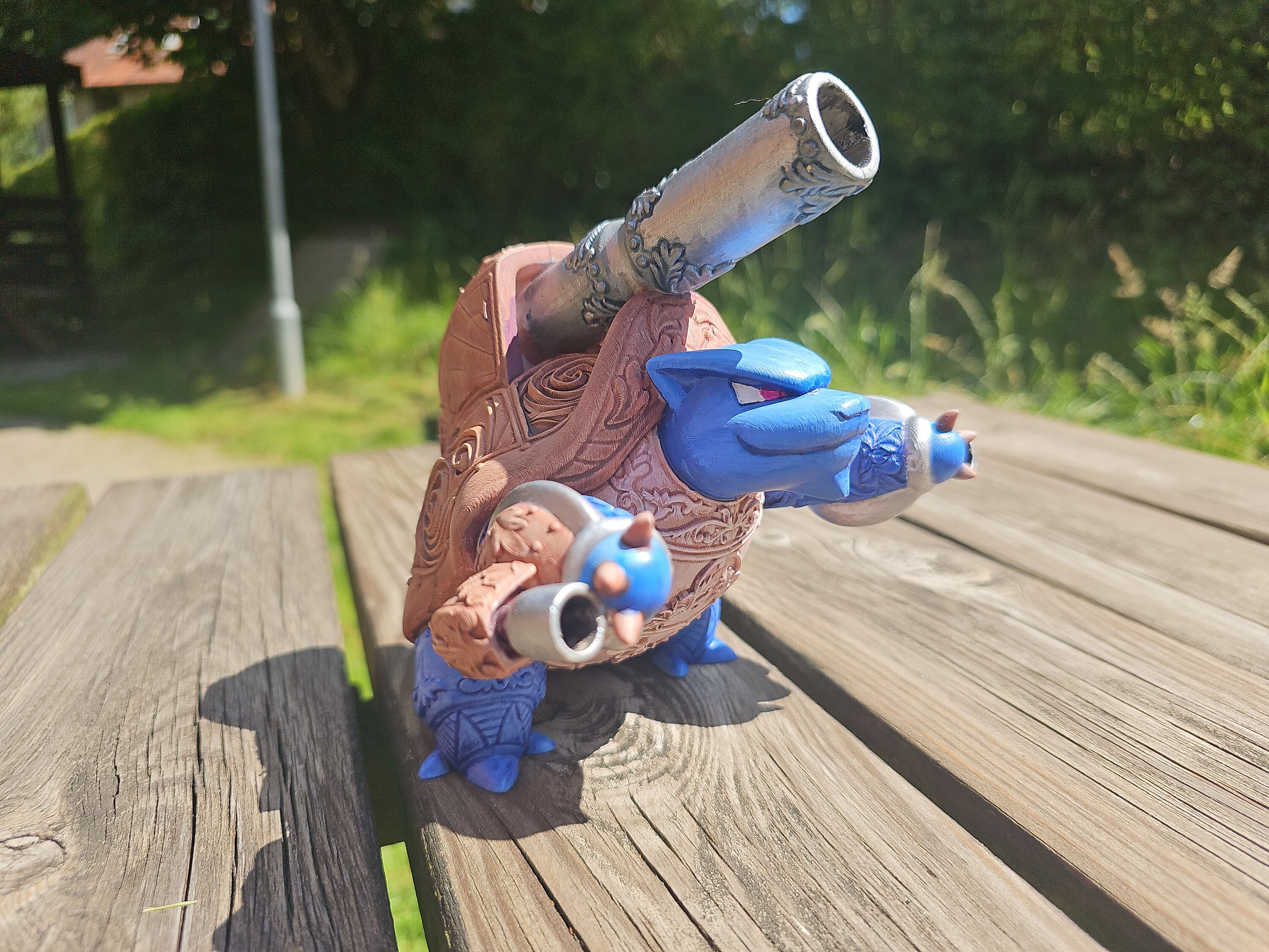 3D Printed, Hand-painted Ornamental Mega Blastoise - Etsy